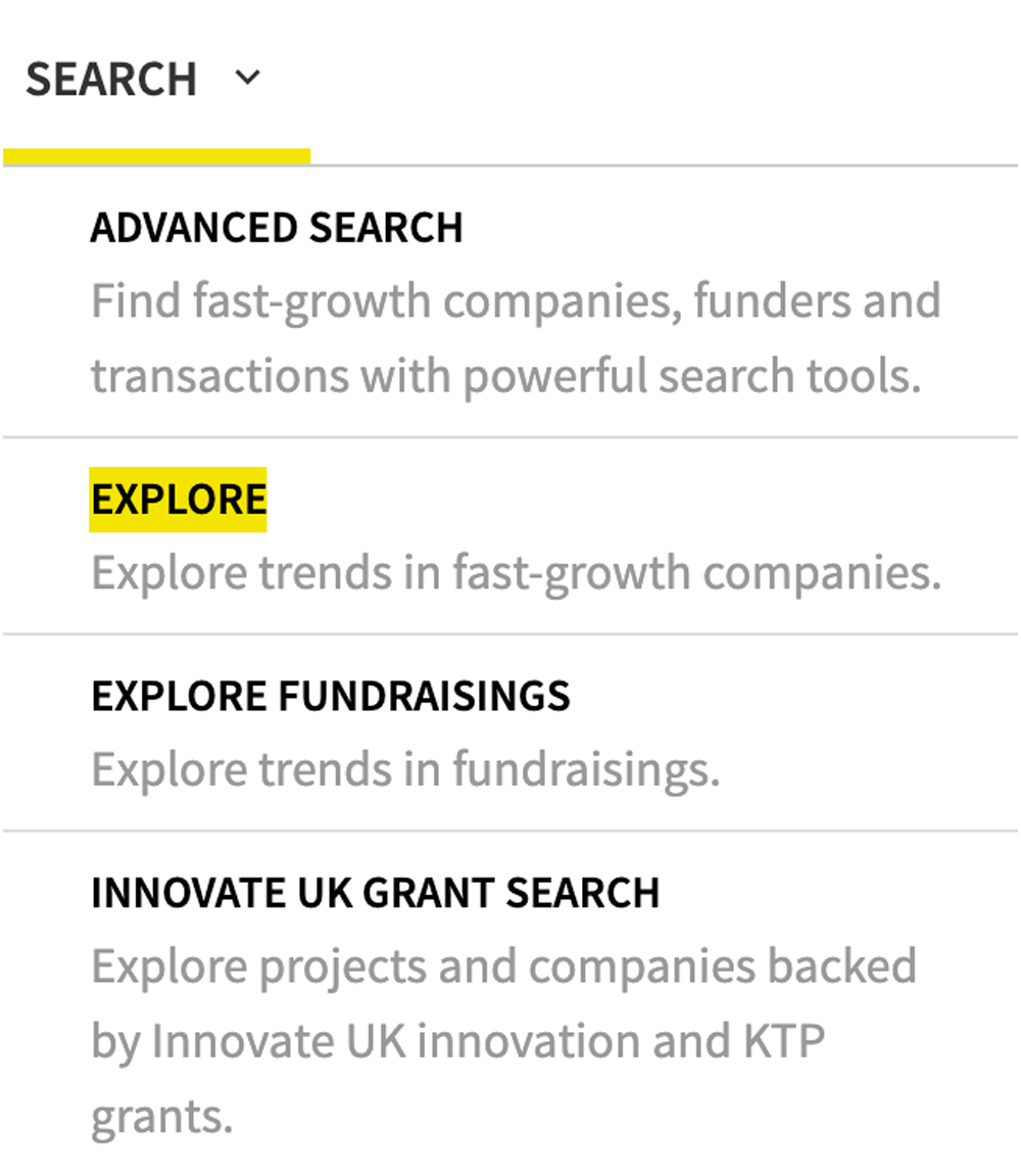 Product update: The Explore feature | Beauhurst
