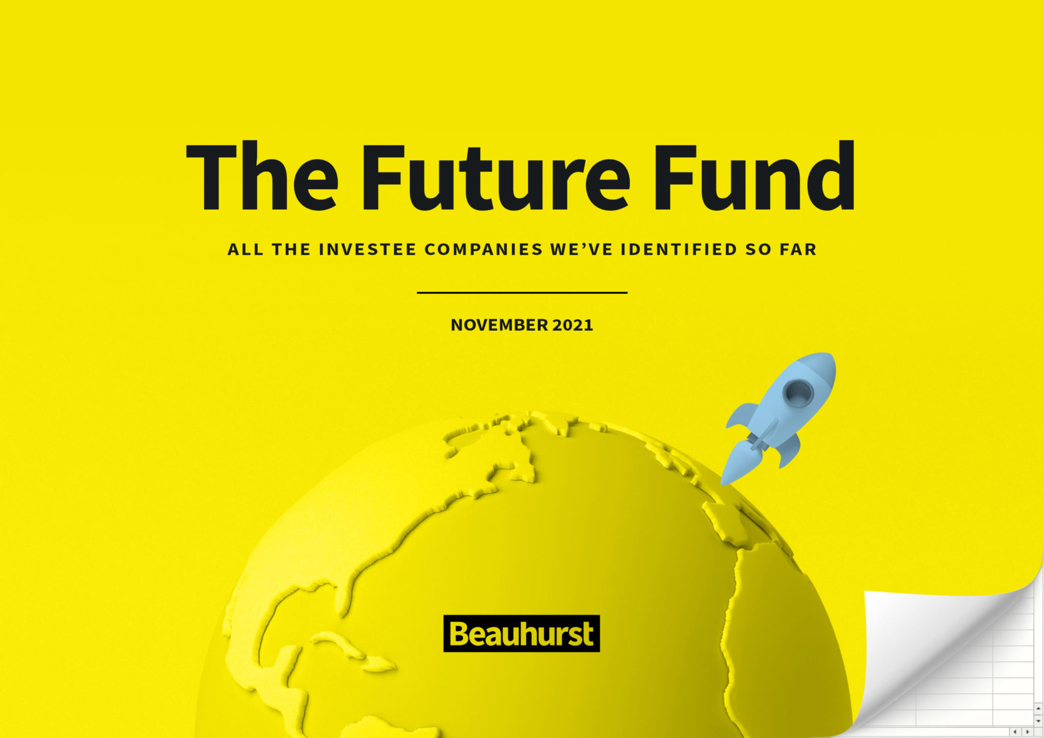 Future Fund Recipients Identified So Far | Downloadable Spreadsheet